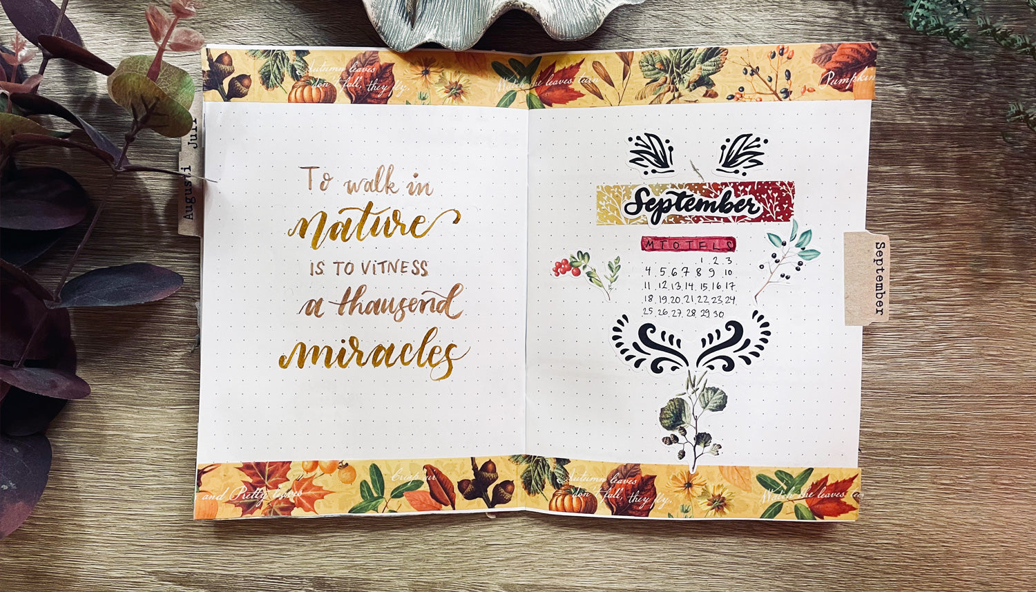 Creative planning in our dotted B6 Traveler's notebook – bujostickers