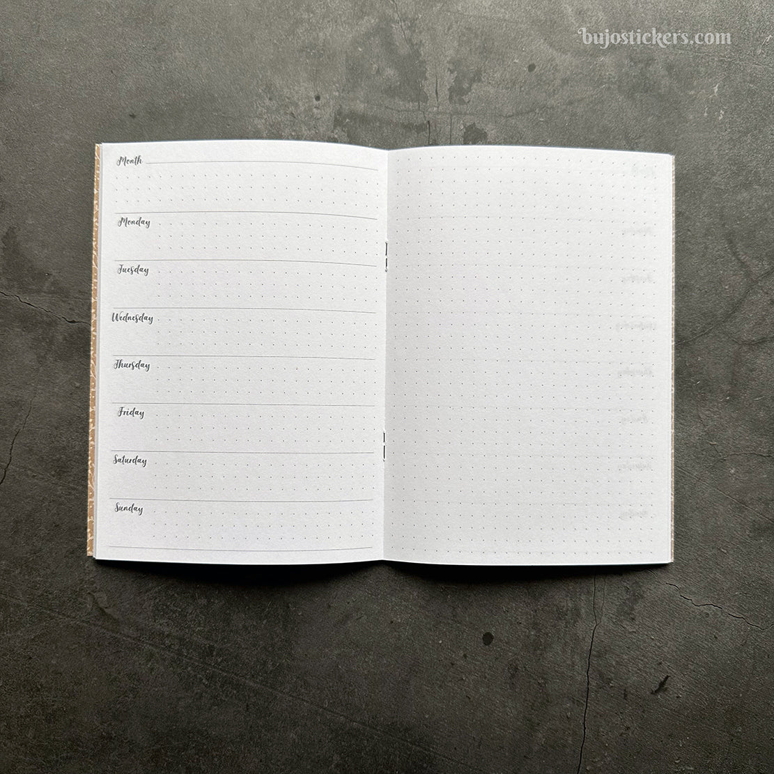 Traveler's Notebook B6 Week + Notes – bujostickers