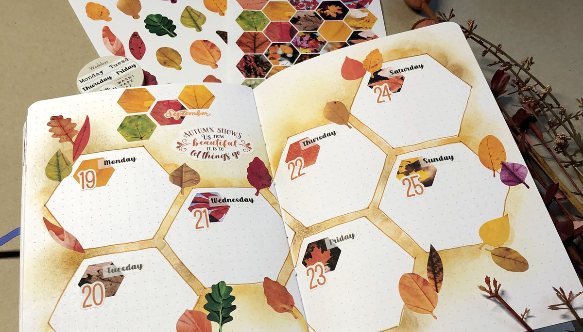 Using our Hexagon Template Freebie – bujostickers