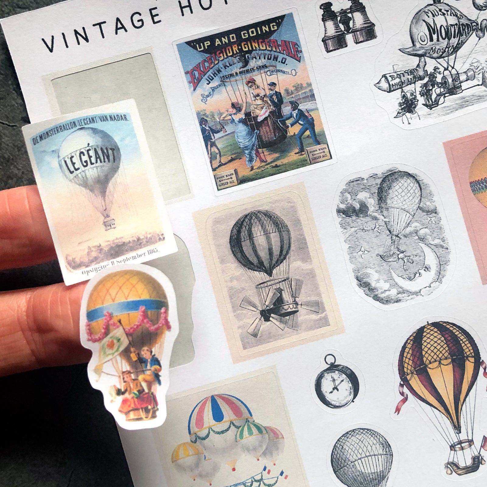 Vintage style stickers – bujostickers