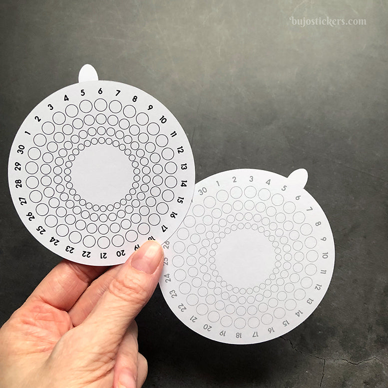Circle tracker 01 • Black or Grey – bujostickers