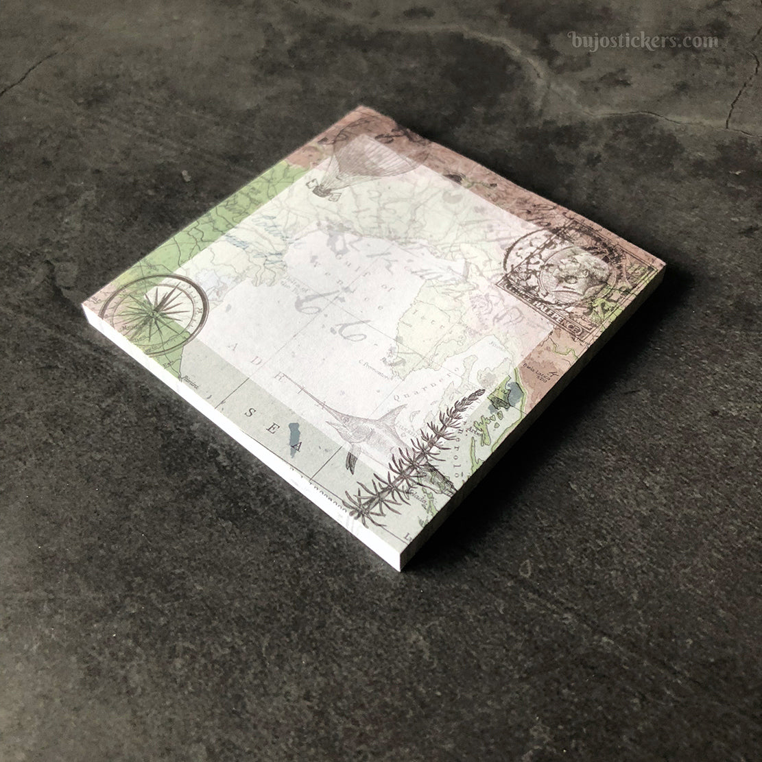 Sticky Notes 11 • Vintage maps – bujostickers