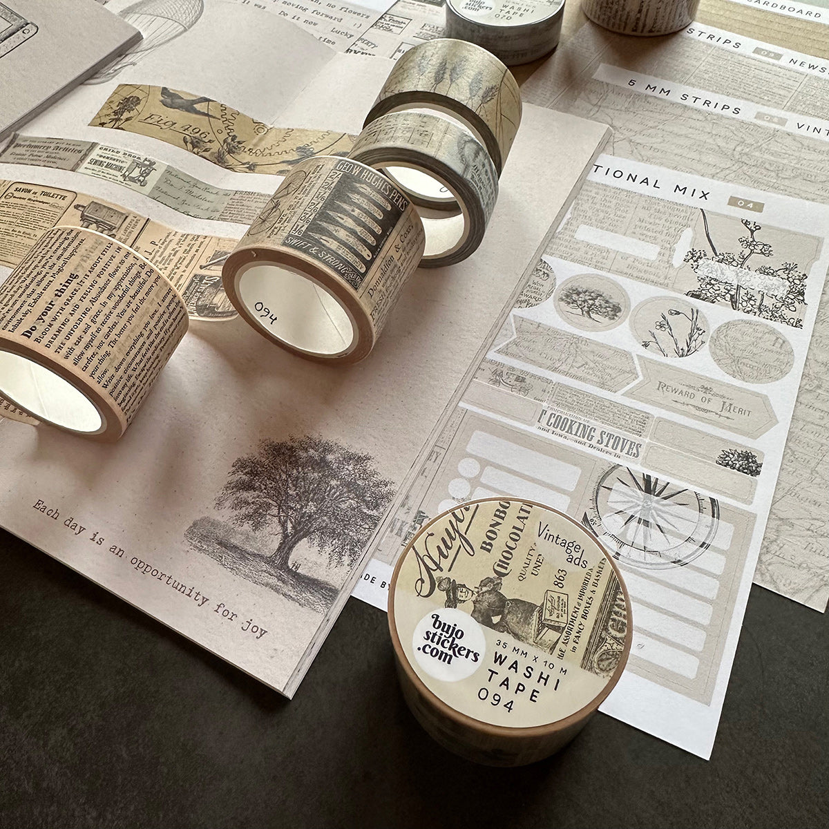 Stickers with vintage newspaper ads and ephemera. – bujostickers