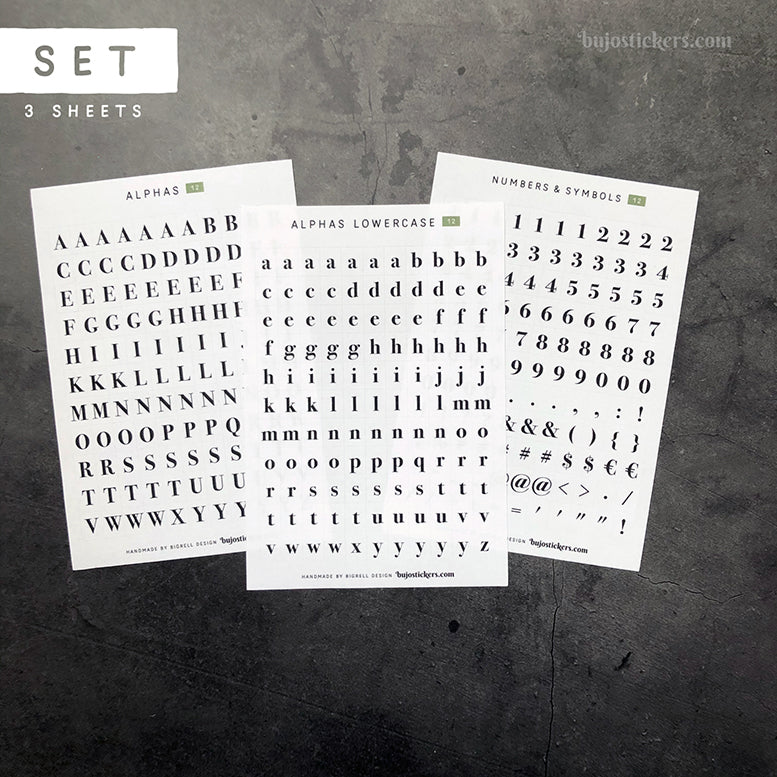 Alphas 12 – Set of 3 – bujostickers