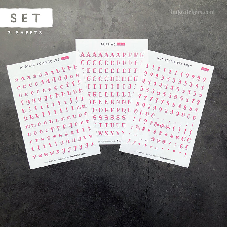 Alphas 15 B – Set of 3 – bujostickers