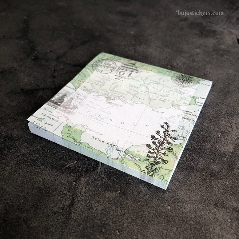 Sticky Notes 05 • Vintage maps – bujostickers