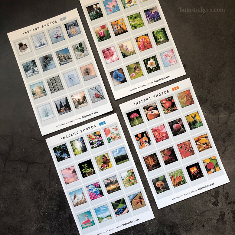 Instant Photos SET of 4 – bujostickers